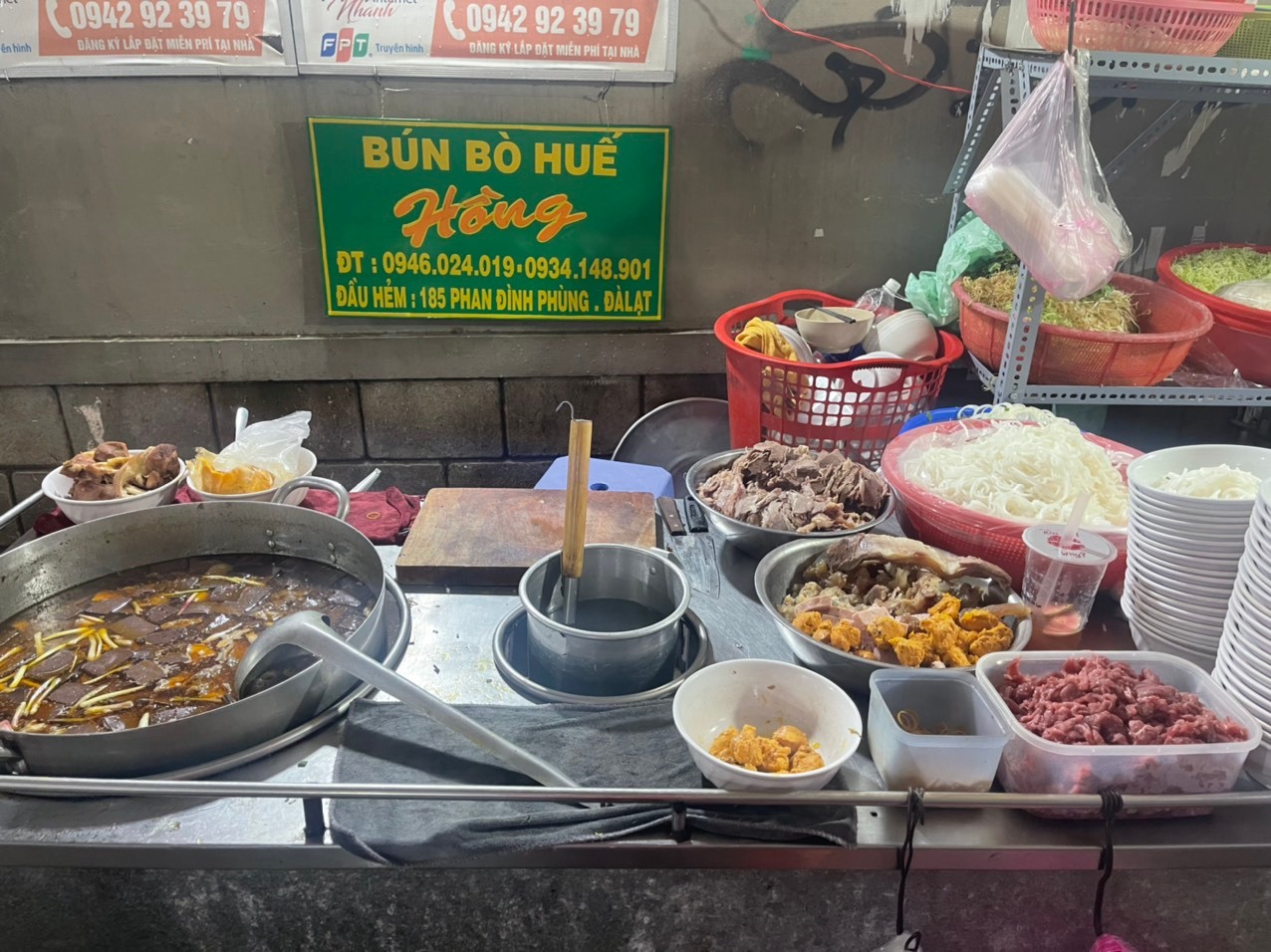Top 10 quán bún bò Huế Đà Lạt ngon, nổi tiếng đông khách